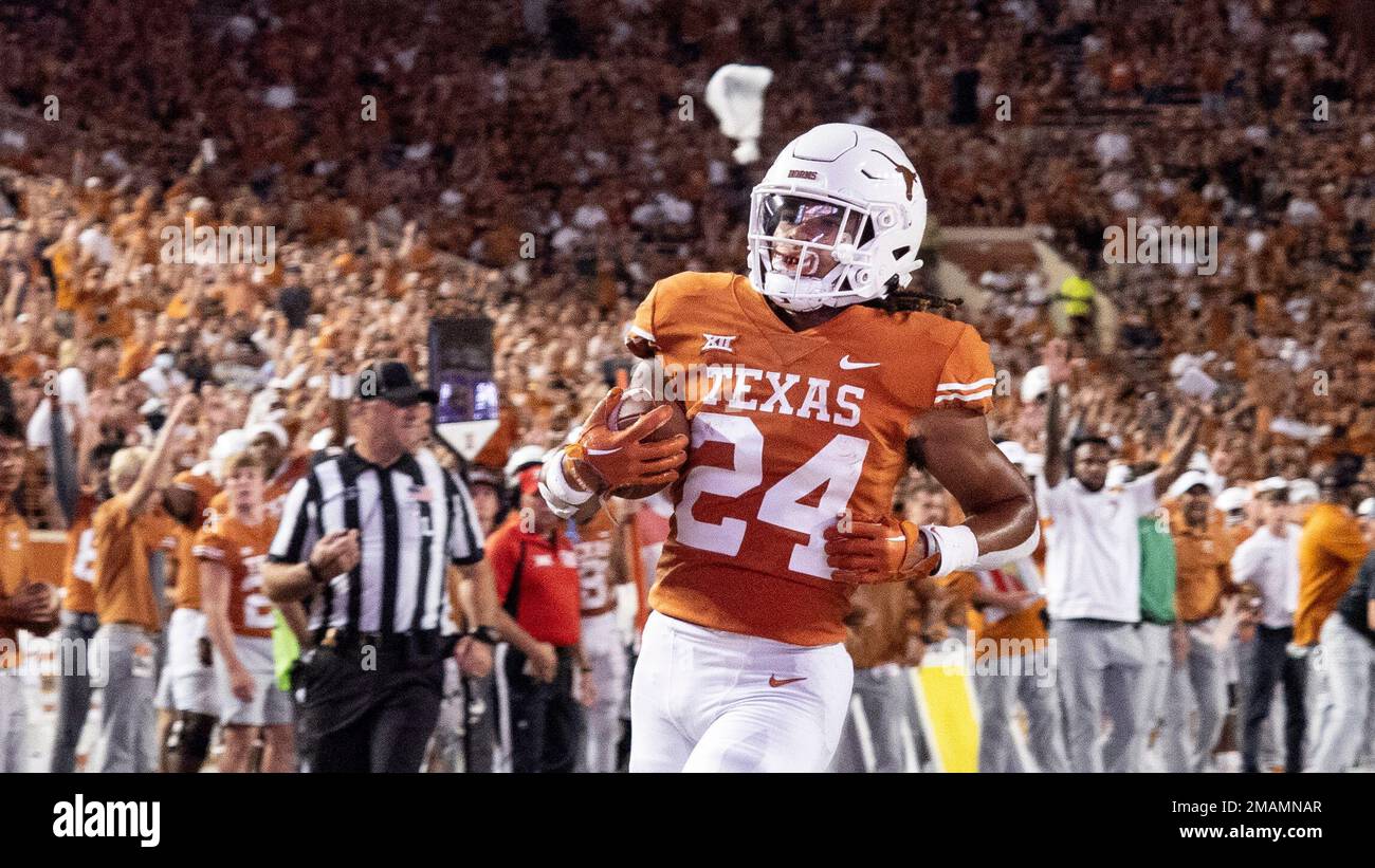 Jonathon Brooks runs for a touchdown during an NCAA college football ...