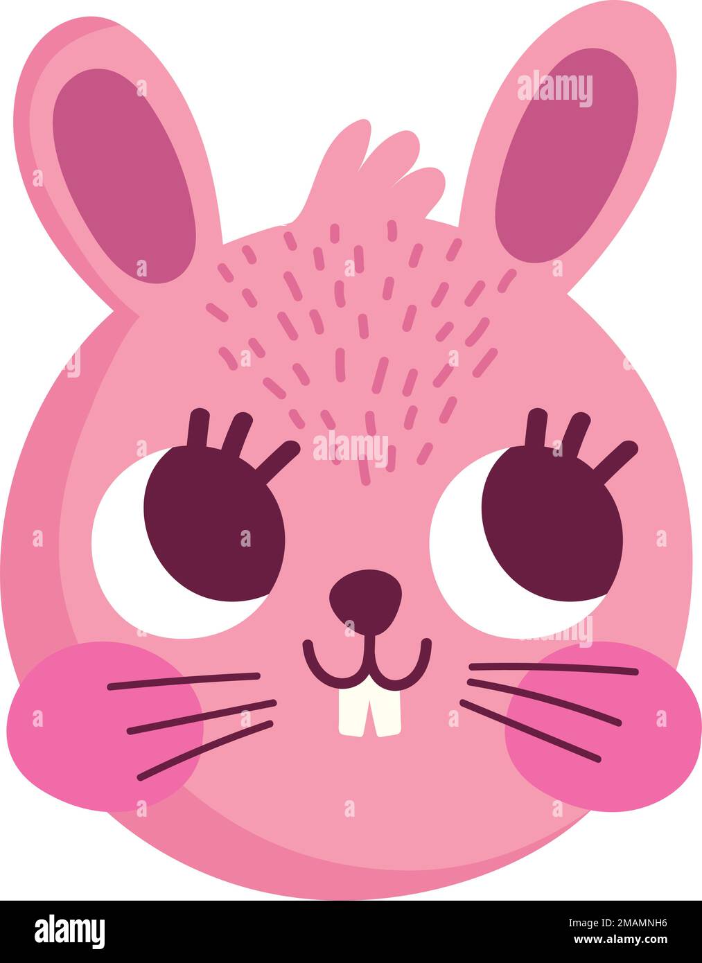 rabbit head animal Stock Vector Image & Art - Alamy