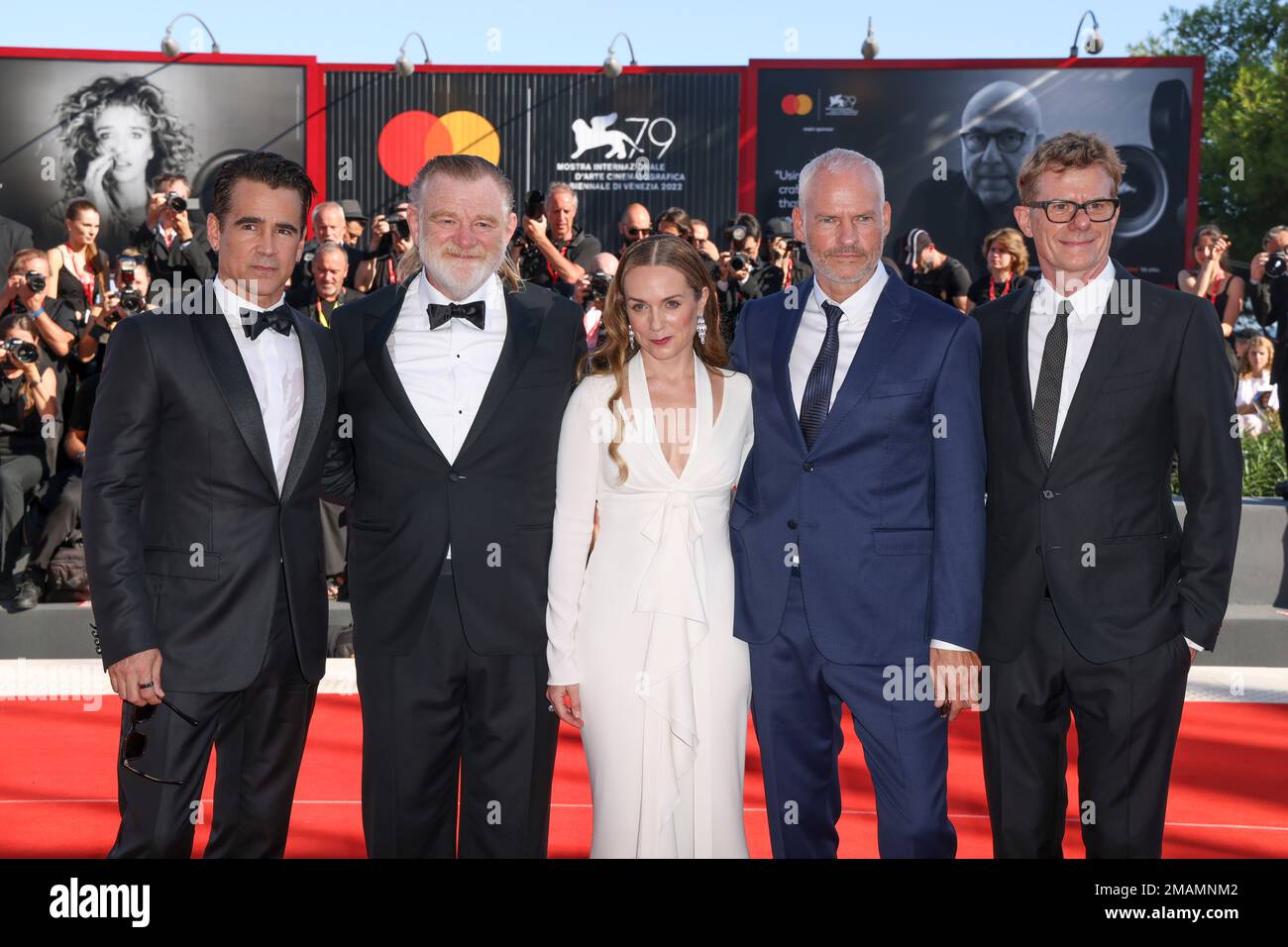Colin Farrell, from left, Brendan Gleeson, Kerry Condon, director ...