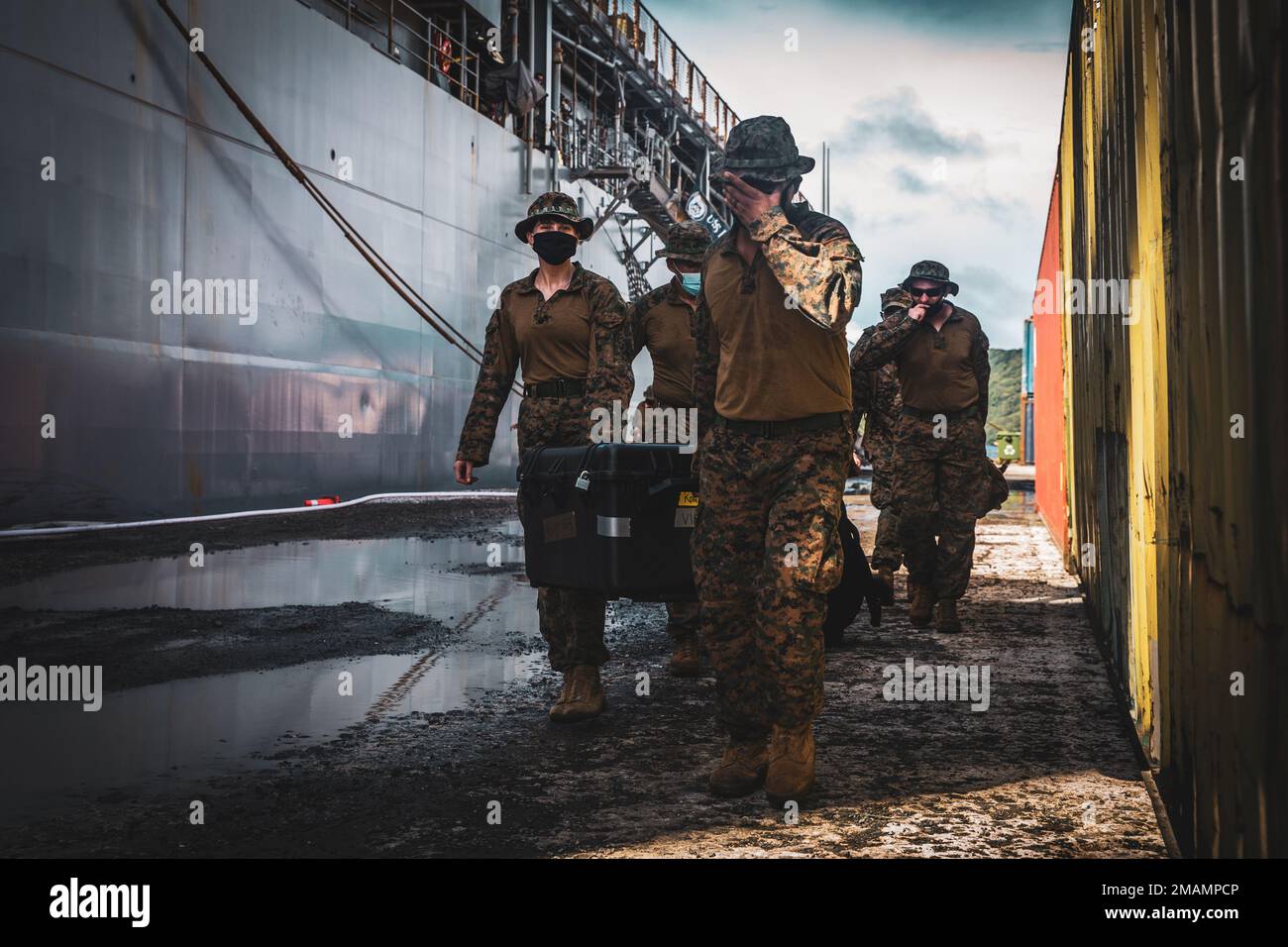 U.S. Marines assigned to Combat Logistics Regiment 17, 1st Marine ...