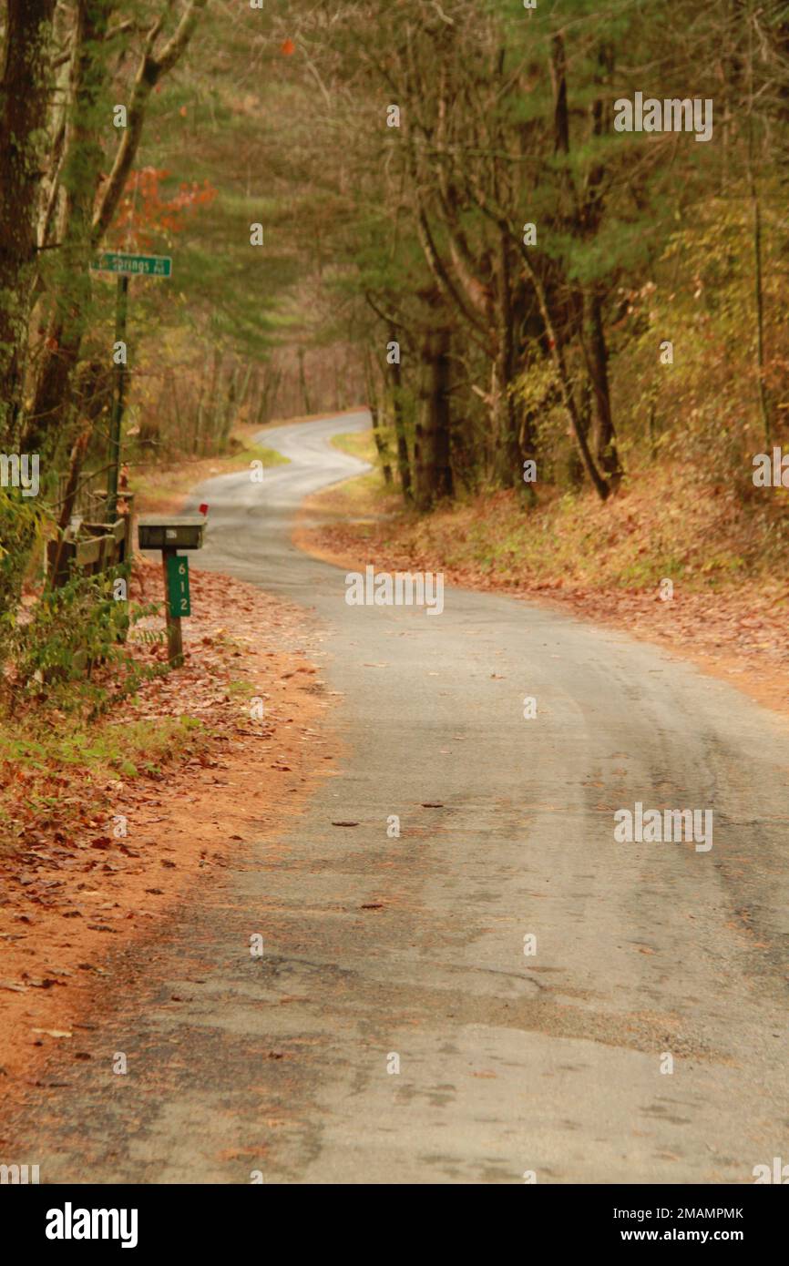 Unpaved mountain road in Amherst County, VA, USA Stock Photo - Alamy
