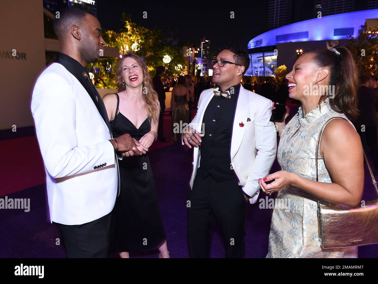 EXCLUSIVE - Dominique Kelley, left, Julie Schmid, Christian Vincent ...