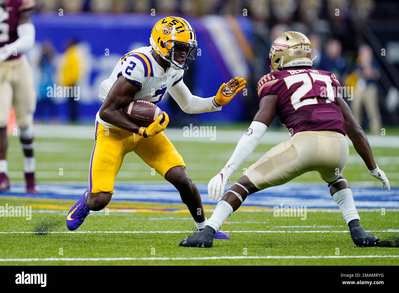LSU wide receiver Kyren Lacy (2) carries against Florida State ...
