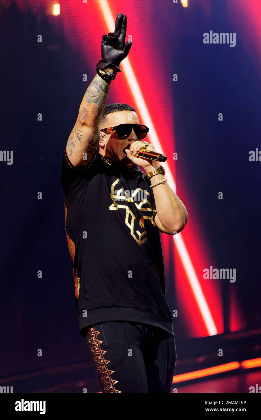 Daddy Yankee performs during his farewell tour "La Ultima Vuelta (The ...