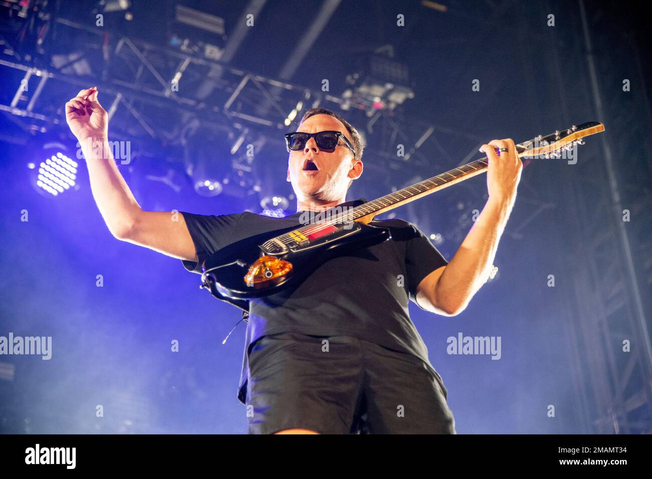 Brad Shultz of Cage The Elephant performs at the All In Music & Arts ...