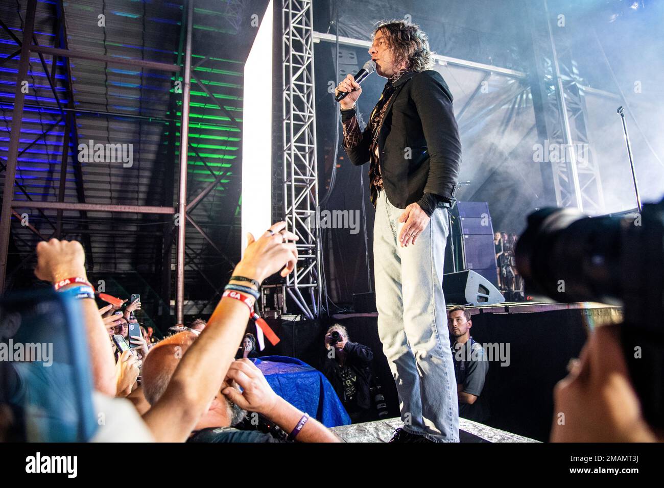 Matt Shultz of Cage The Elephant performs at the All In Music & Arts ...