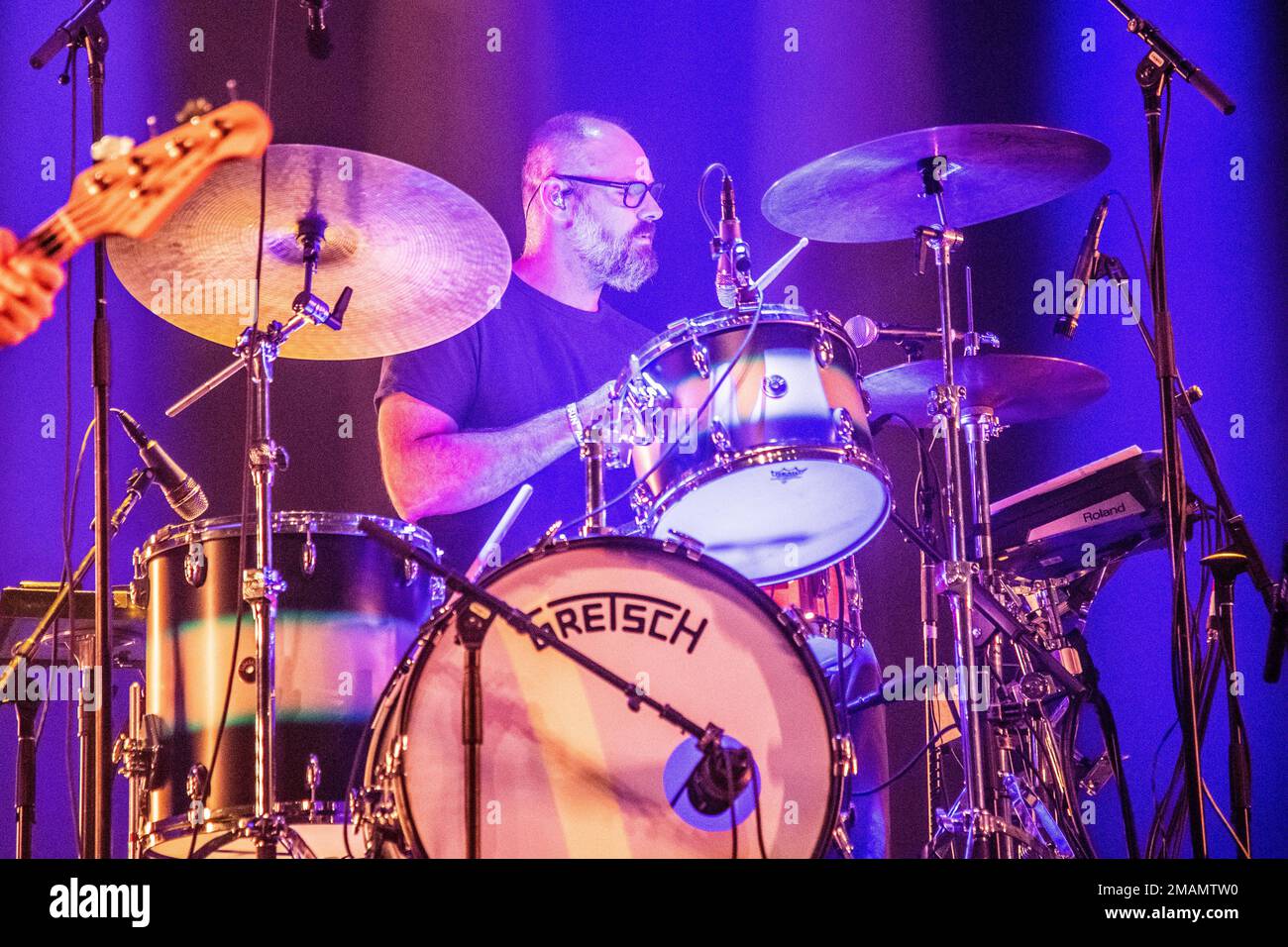 Jason McGerr of Death Cab for Cutie performs at the All In Music & Arts ...