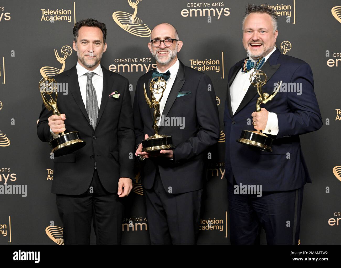 Curt Beech, from left, Jordan Jacobs, and Rich Murray pose with the ...