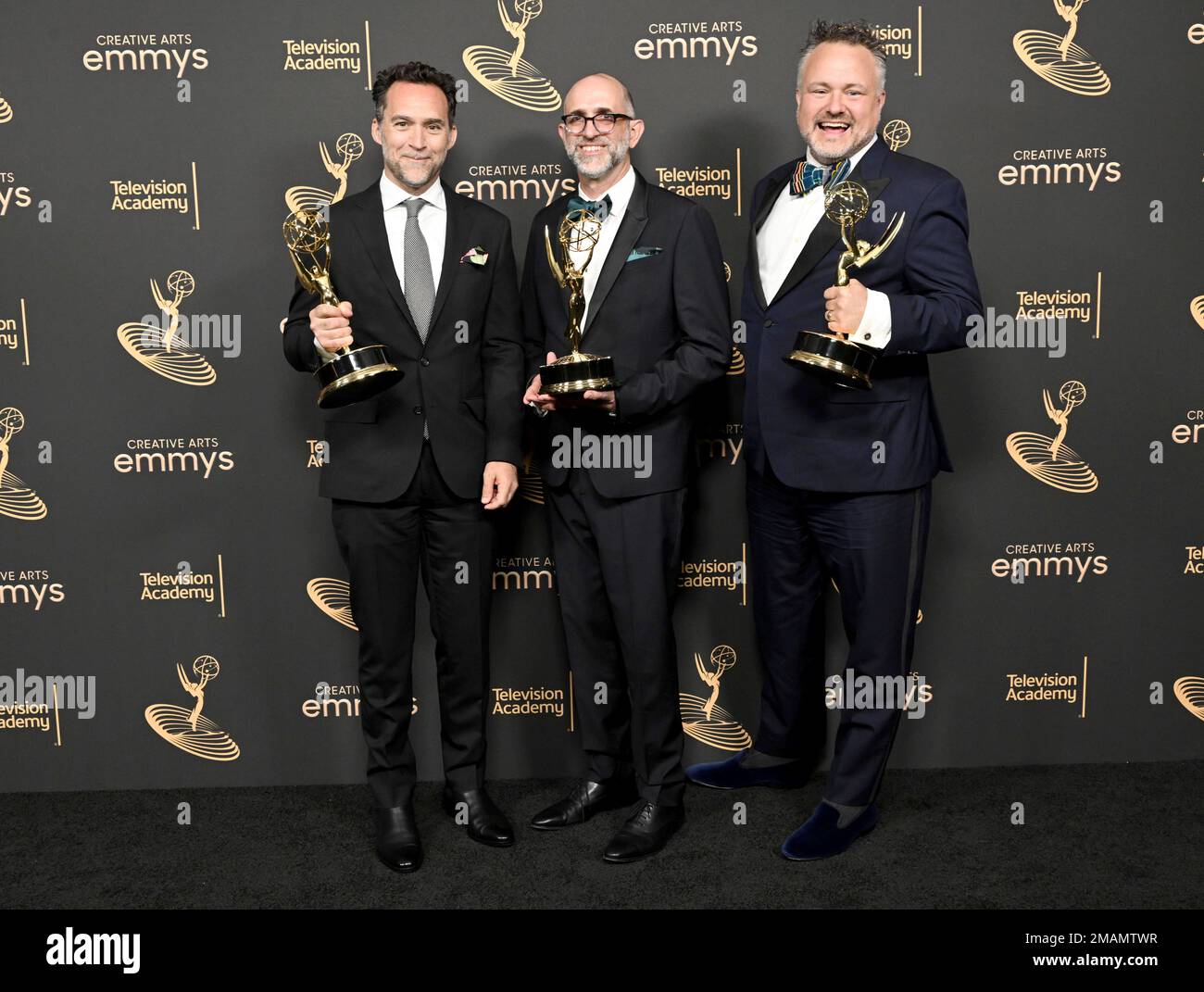 Curt Beech, from left, Jordan Jacobs, and Rich Murray pose with the ...