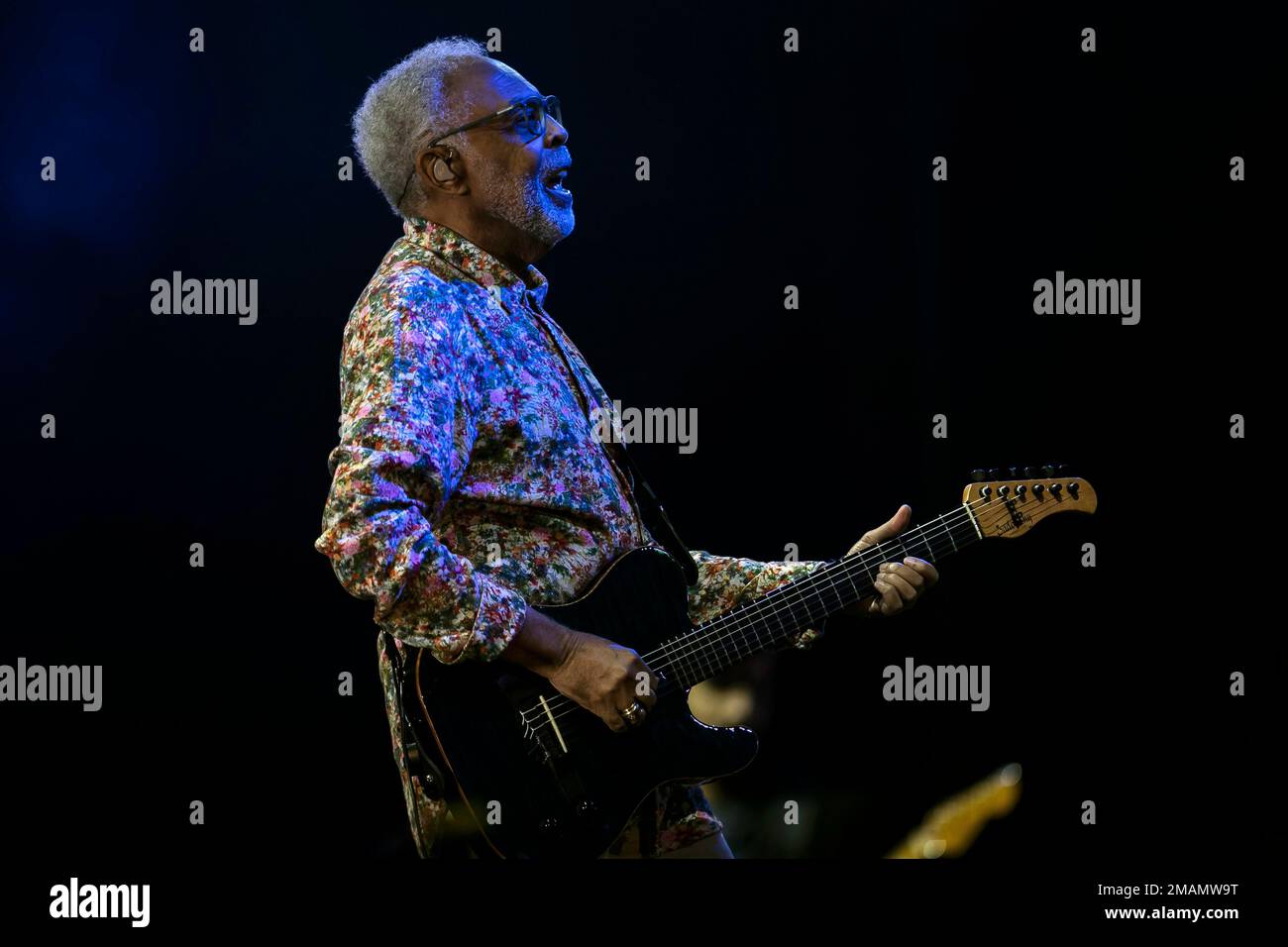 Brazilian singer and songwriter Gilberto Gil performs during the Rock ...