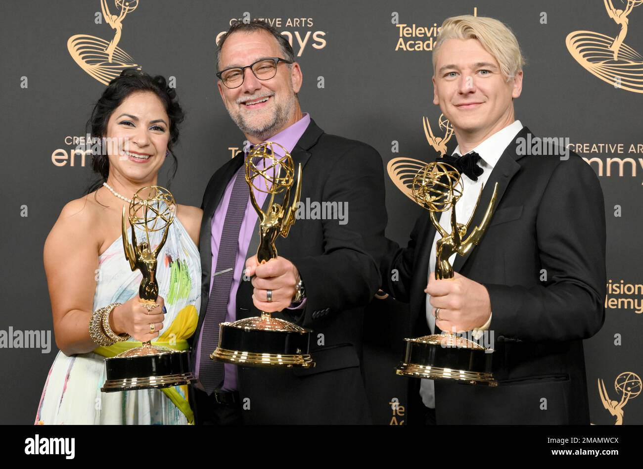 Lindsey Alvarez, from left, Mathew Waters, and Alan DeMoss with the ...