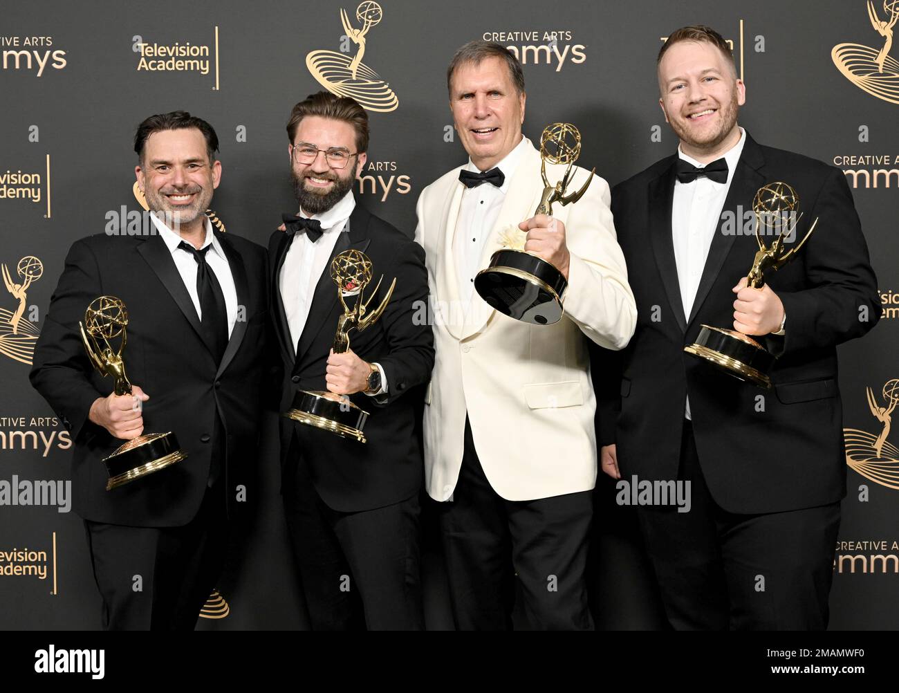 Christian Minkler, from left, Ryan Collins, Walter Anderson, and ...