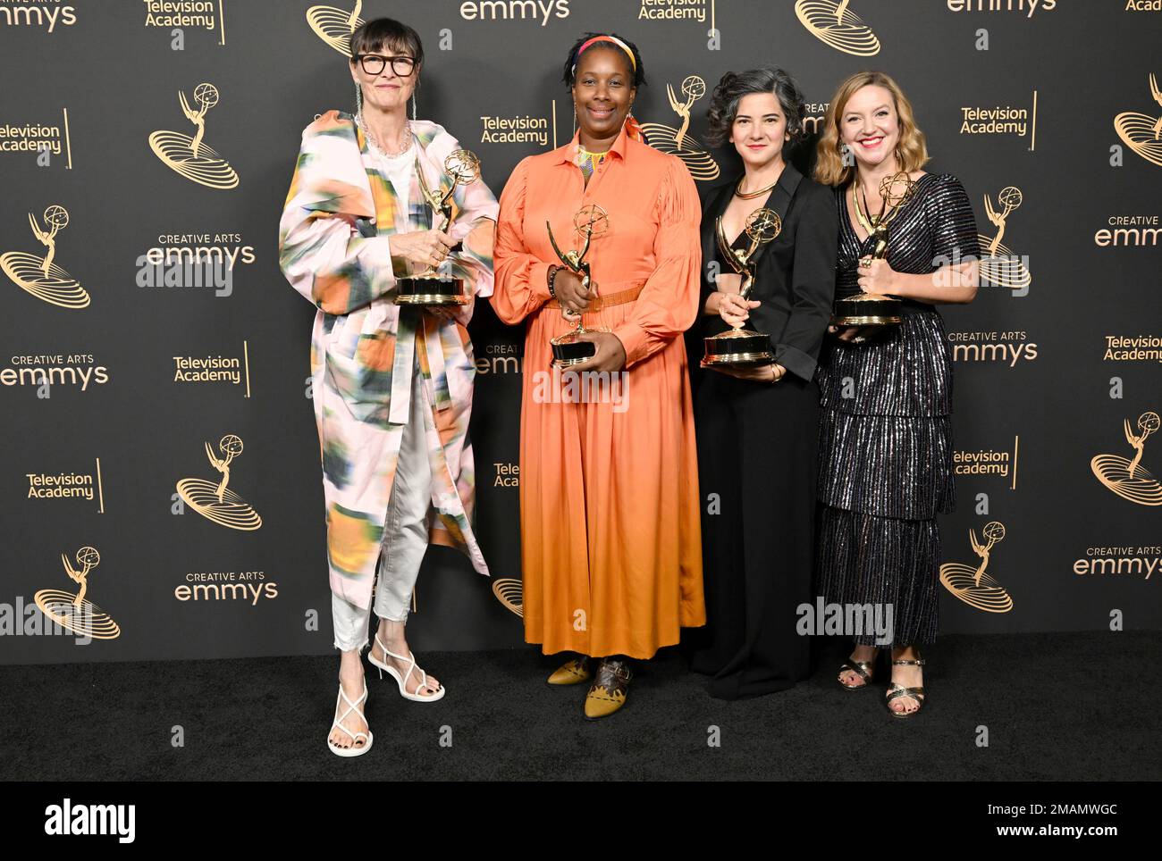 Sharon Long, from left, Viveene Campbell, Anna Cavaliere, and Bobbie ...