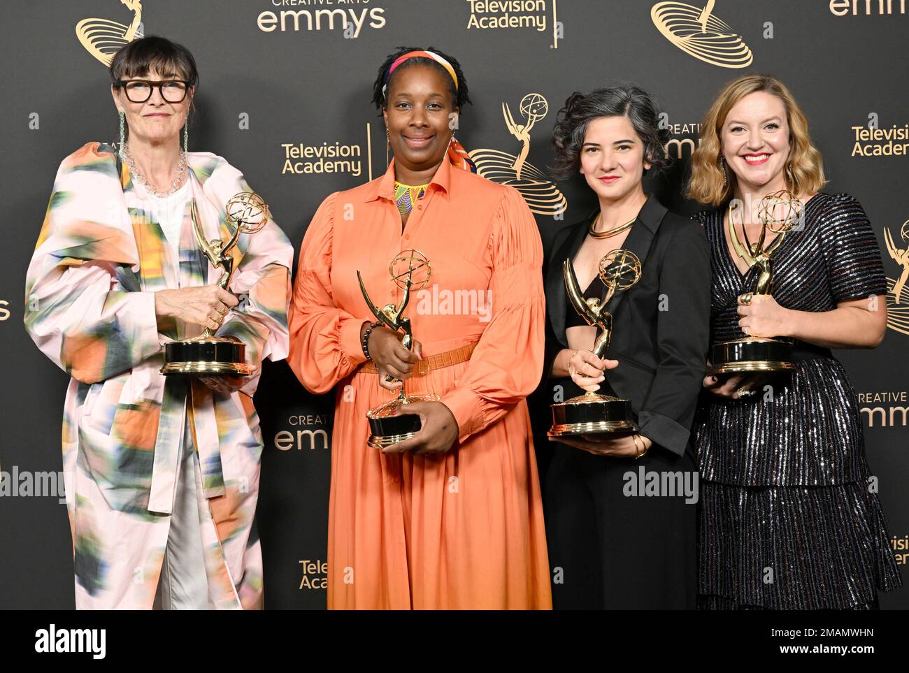 Sharon Long, from left, Viveene Campbell, Anna Cavaliere, and Bobbie ...