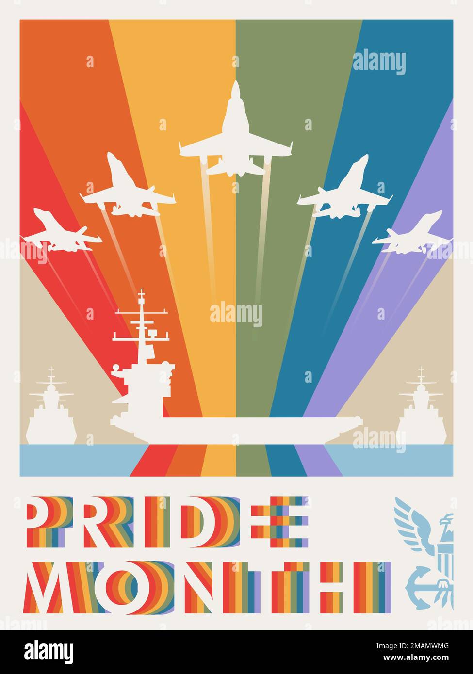 A graphic created for the celebration of LGBTQ+ Pride Month. (U.S. Navy ...