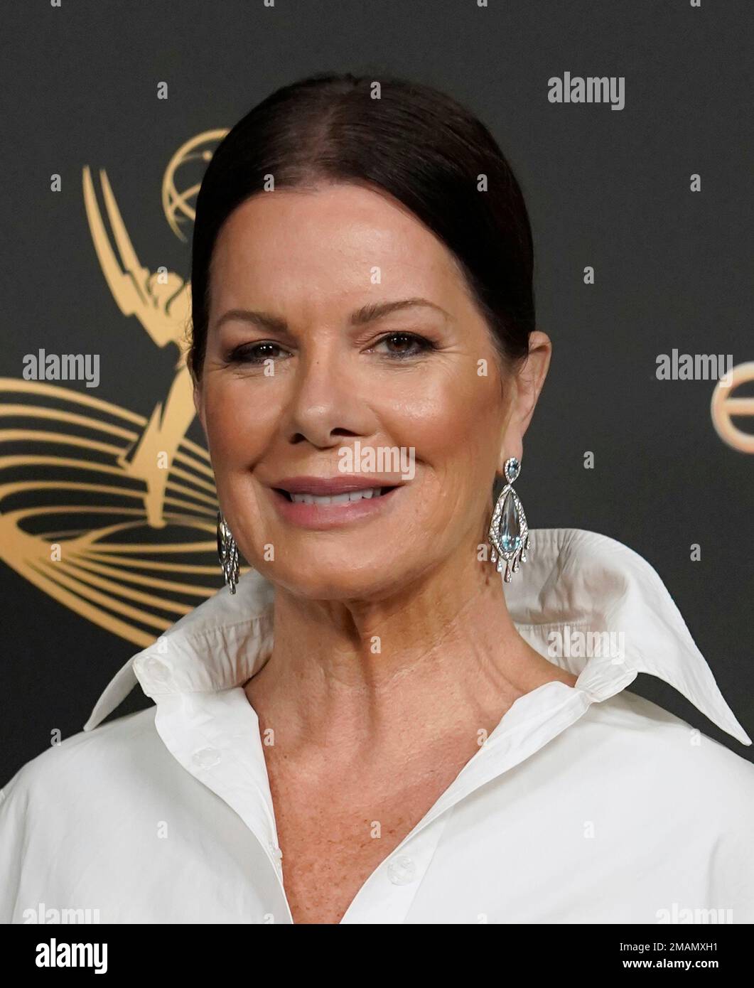 Marcia Gay Harden poses in the press room on night two of the Creative ...