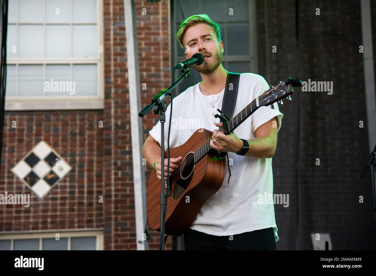 Jonah Baker performs at the All In Music & Arts Festival at the Indiana State Fairgrounds on ...