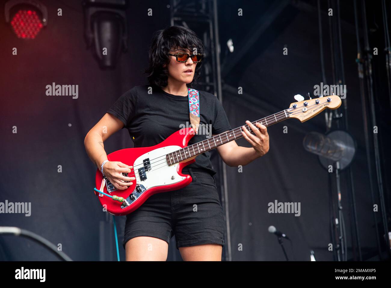 Lena Simon of La Luz performs at the All In Music & Arts Festival at ...