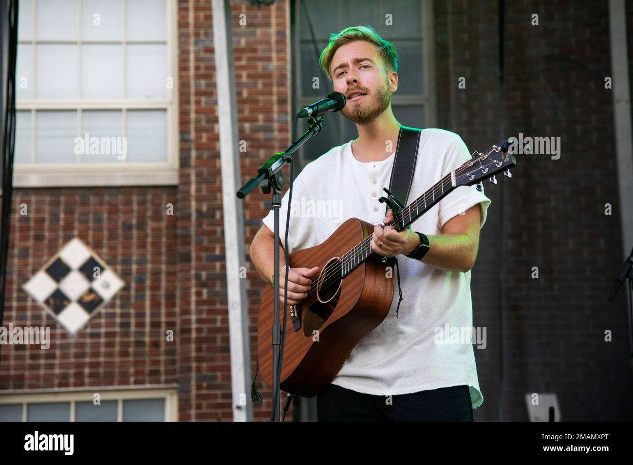 Jonah Baker performs at the All In Music & Arts Festival at the Indiana ...