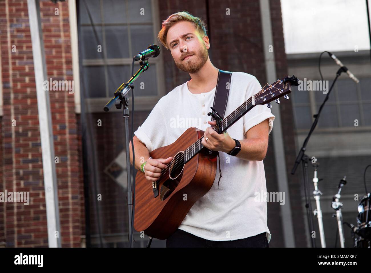 Jonah Baker performs at the All In Music & Arts Festival at the Indiana State Fairgrounds on ...