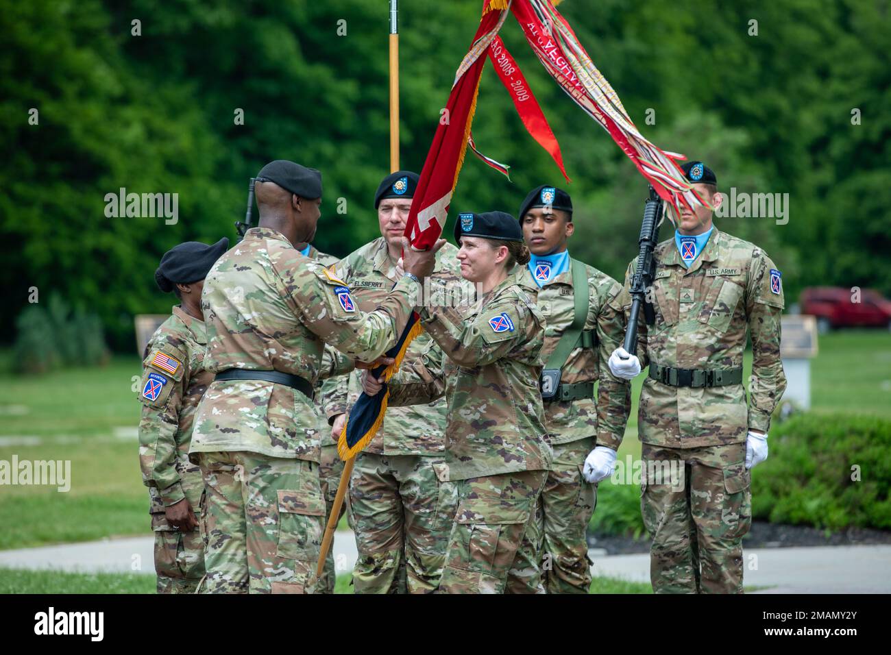 Col. Erin C. Miller, outgoing commander for the 10th Mountain Division ...
