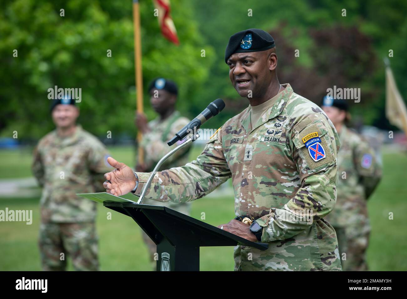 Maj. Gen. Milford H. Beagle Jr., commanding general for the 10th ...