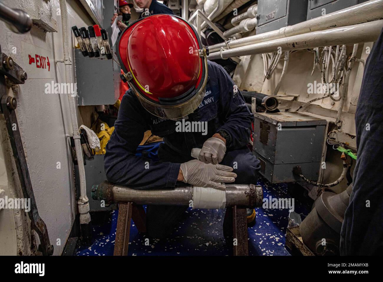 220531-N-AO868-2048 ADRIATIC SEA (May 31, 2022) Damage Controlman 3rd ...