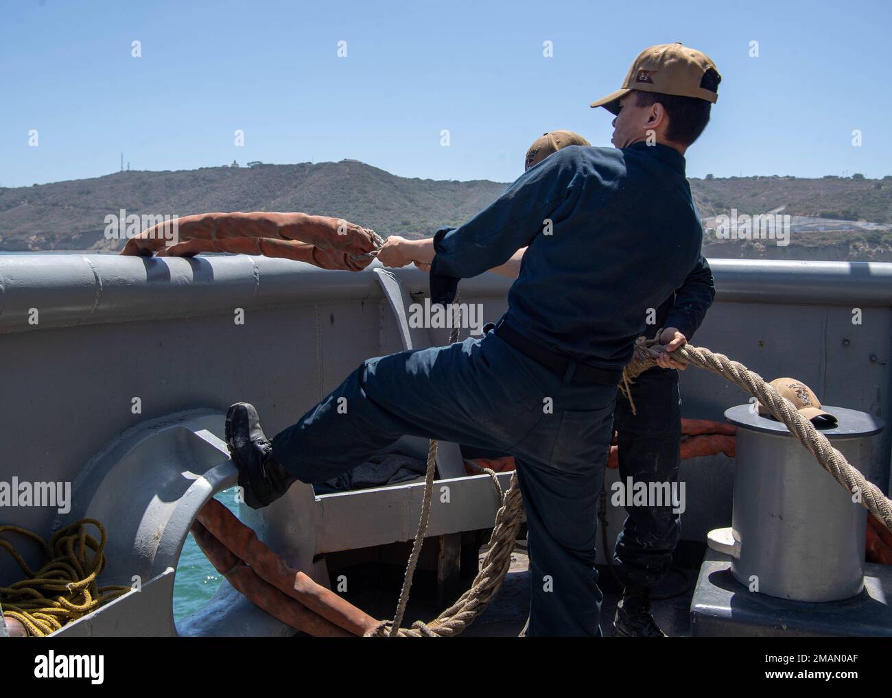 PACIFIC OCEAN (May 31, 2022) Seaman Sean Hernandez, a native of Wanaque ...