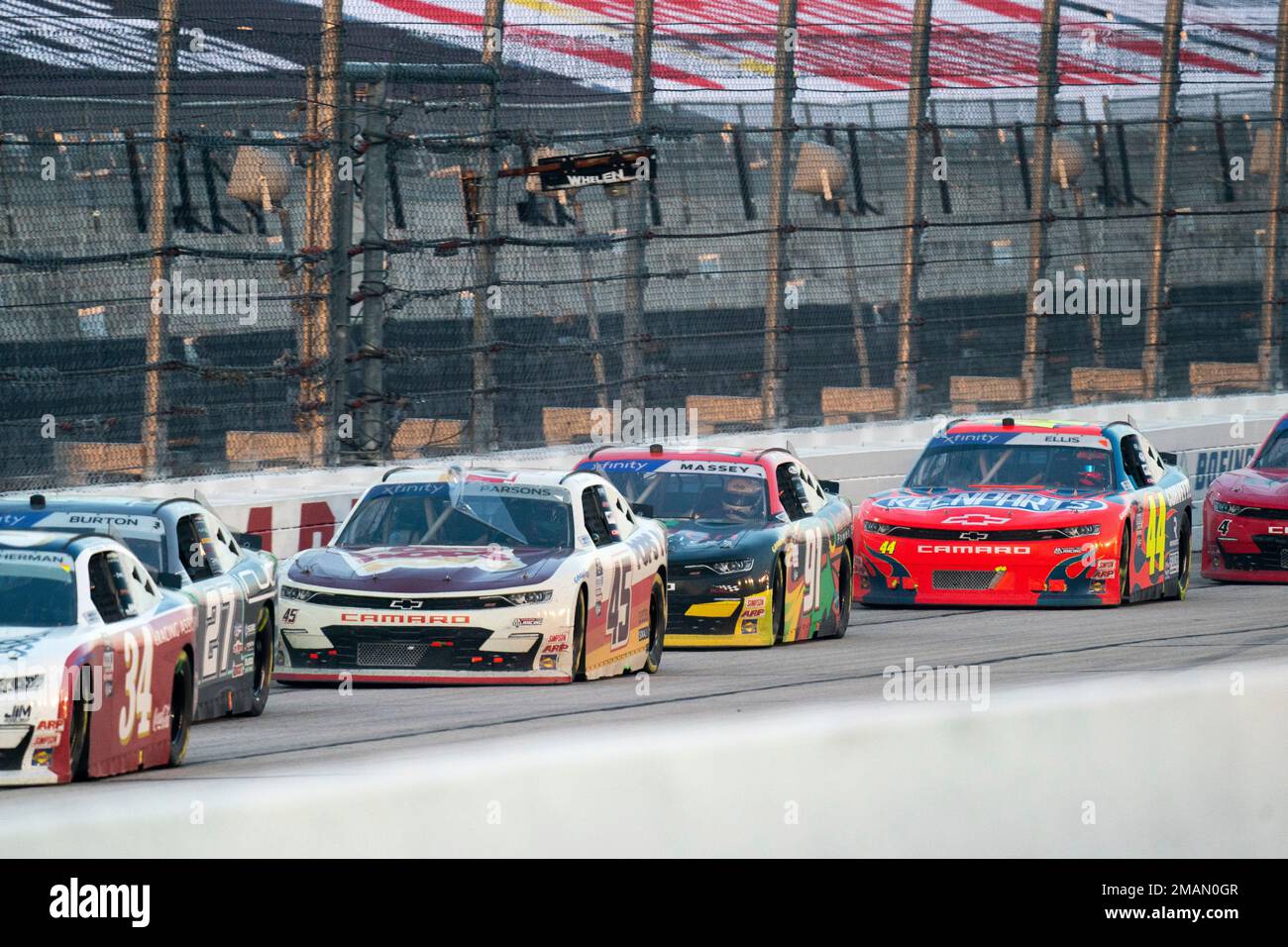Stefan Parsons (45), Mason Massey (91) and Ryan Ellis (44) compete in ...