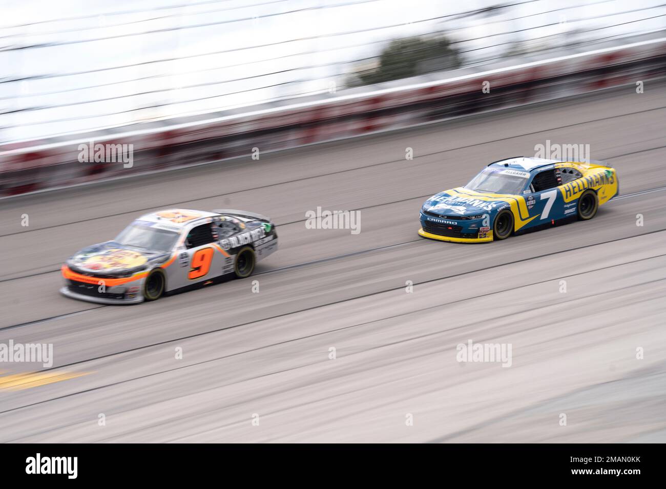 Noah Gragson and Justin Allgaier compete in the NASCAR Xfinity Help a ...