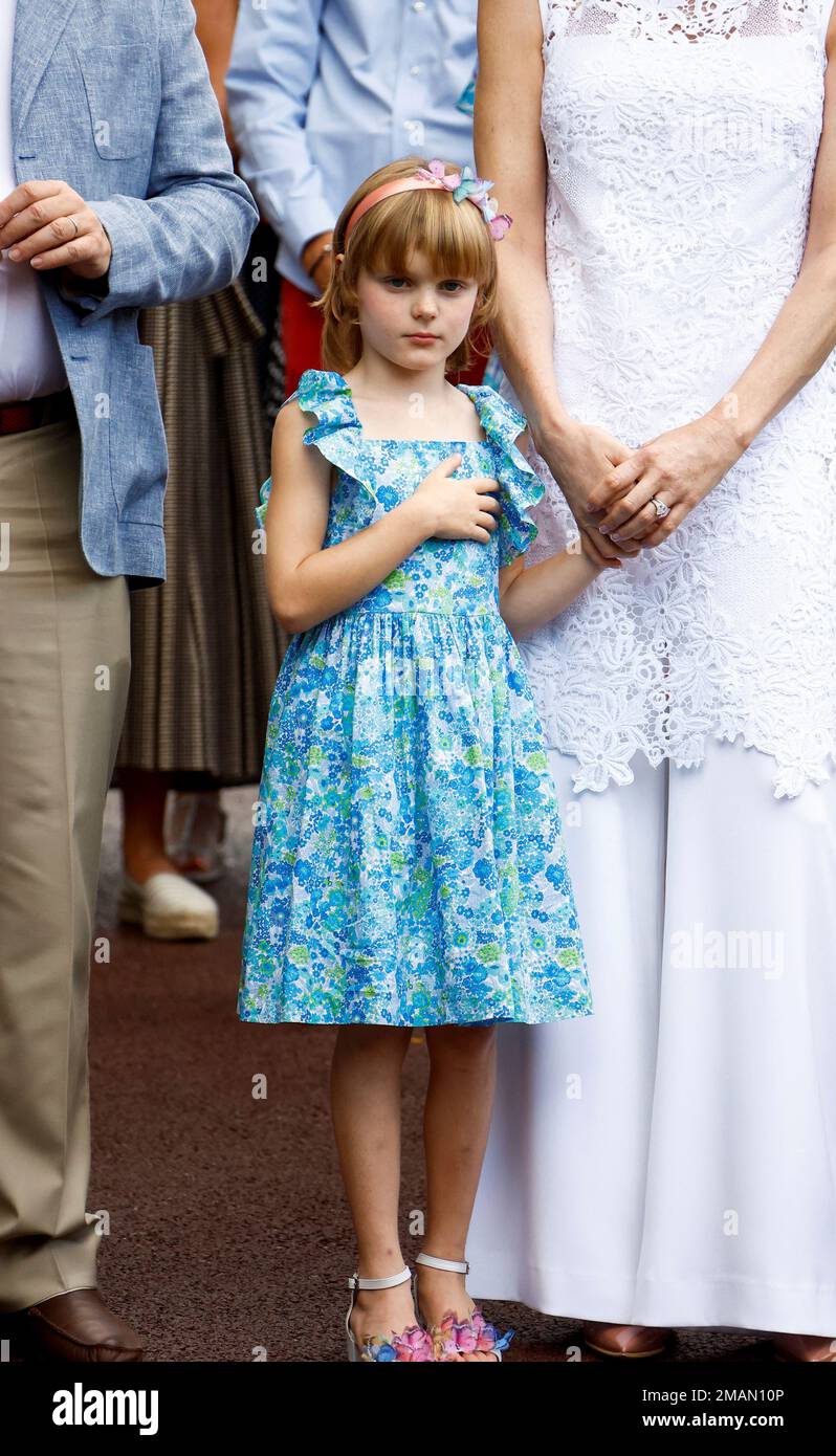 Princess Gabriella of Monaco attends the traditional Monaco picnic, in ...