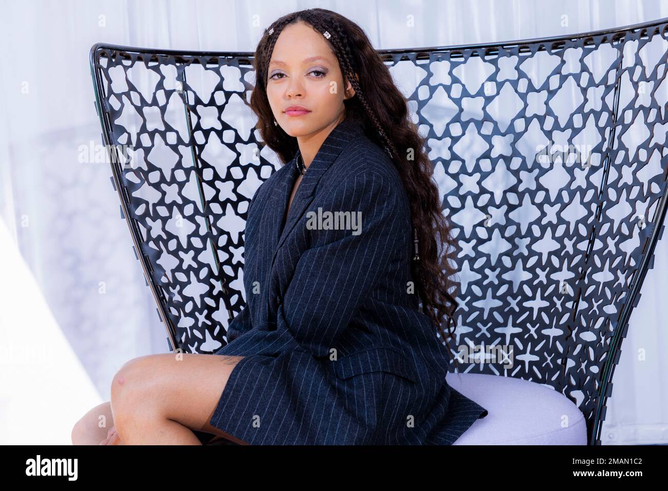Quintessa Swindell poses for portrait photographs for the film 'Master ...
