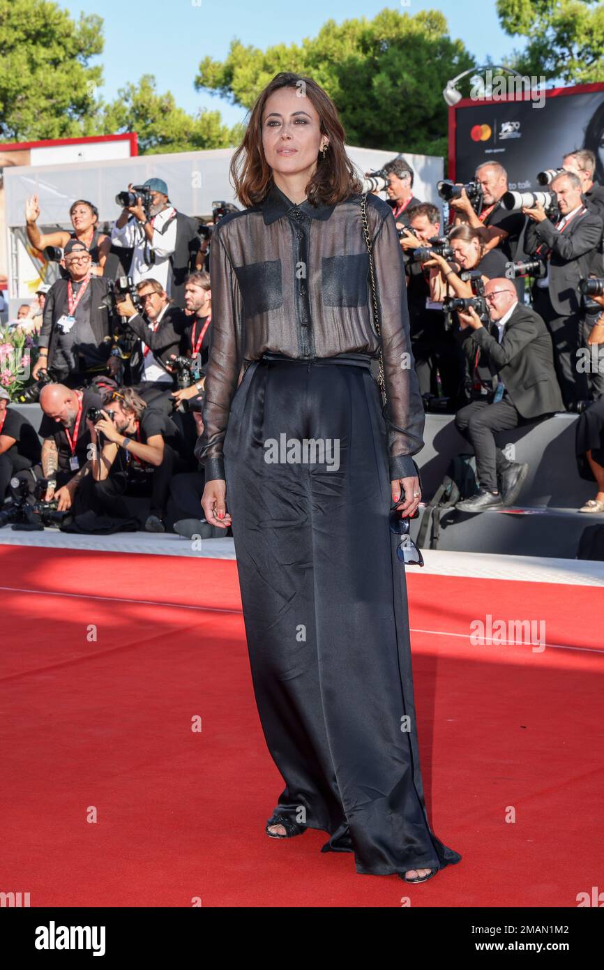 Anne Berest poses for photographers upon arrival at the premiere of the ...