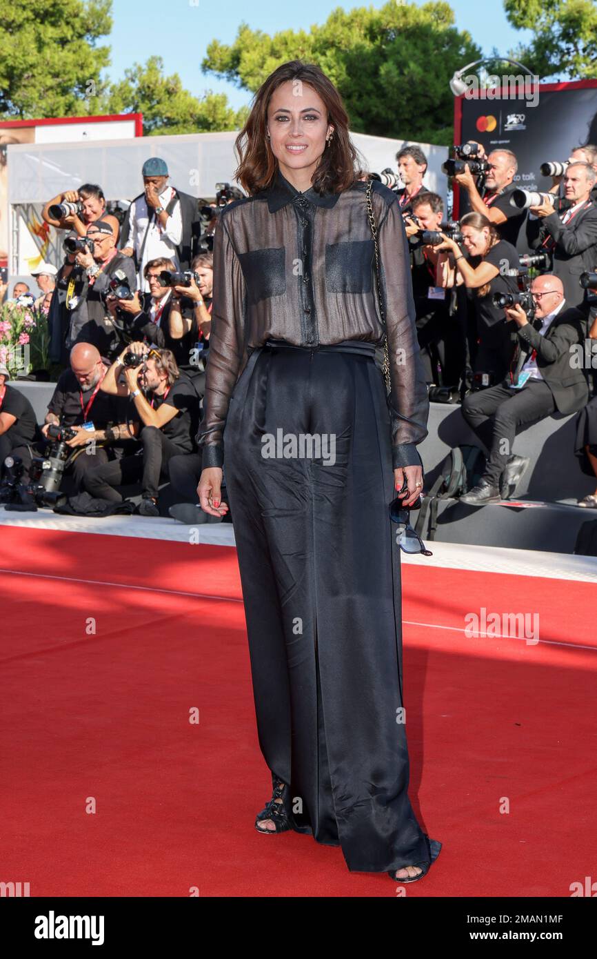 Anne Berest poses for photographers upon arrival at the premiere of the ...
