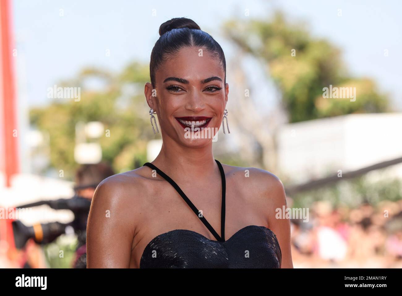 Elodie poses for photographers upon arrival at the premiere of the film ...