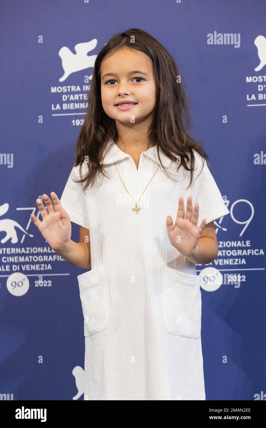 Callie Ferreira-Goncalves poses for photographers at the photo call for ...