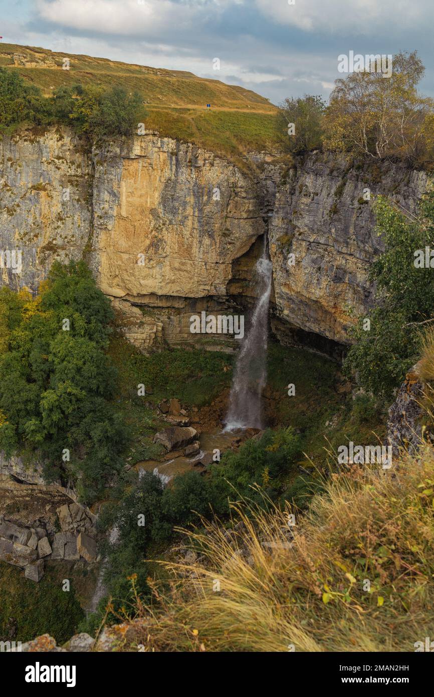 Khan waterfall. Matla nature extreme park. Caucasus scenery. Dagestan ...