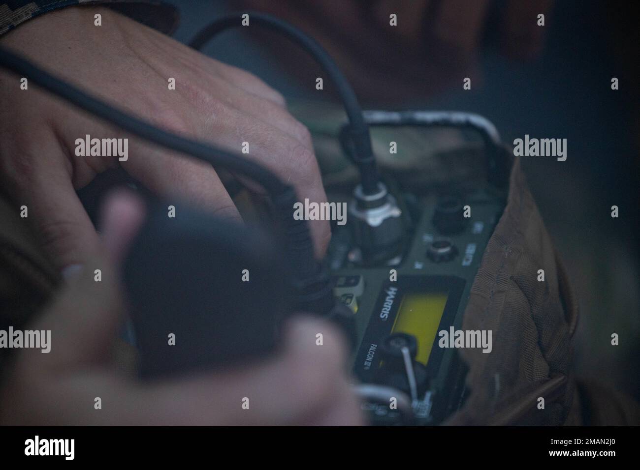 U.S. Marine Corps Sgt. Lucas Principato, communications chief with All ...