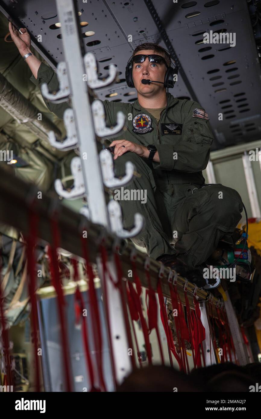 U.S. Marine Corps Sgt. Ryan Clawges, a flight engineer with Marine ...