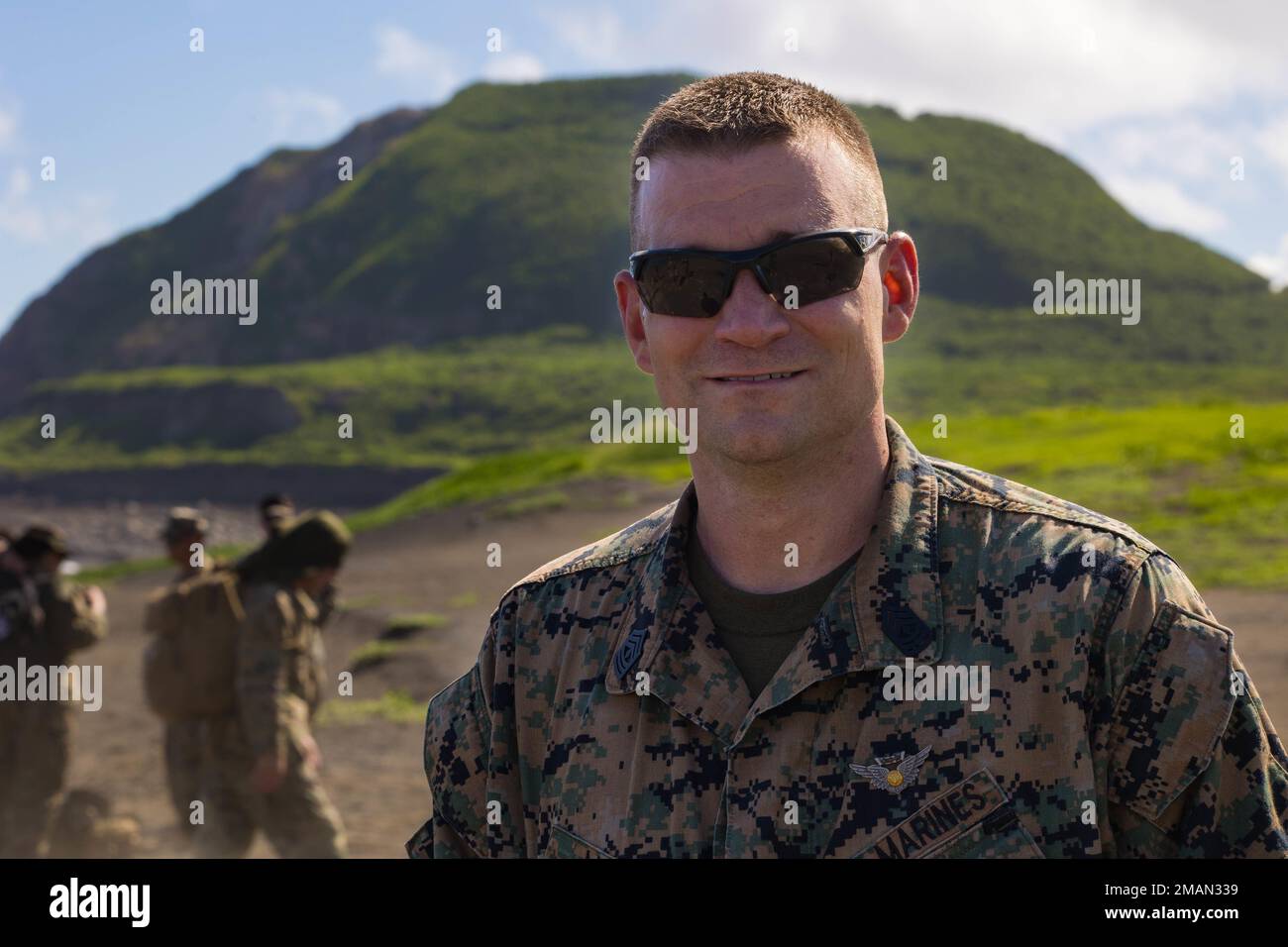 U.S. Marine Corps 1st Sgt. Joshua Minter, a company first sergeant with ...