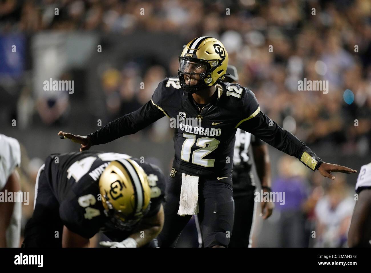 Colorado quarterback Brendon Lewis (12) in the first half of an NCAA ...