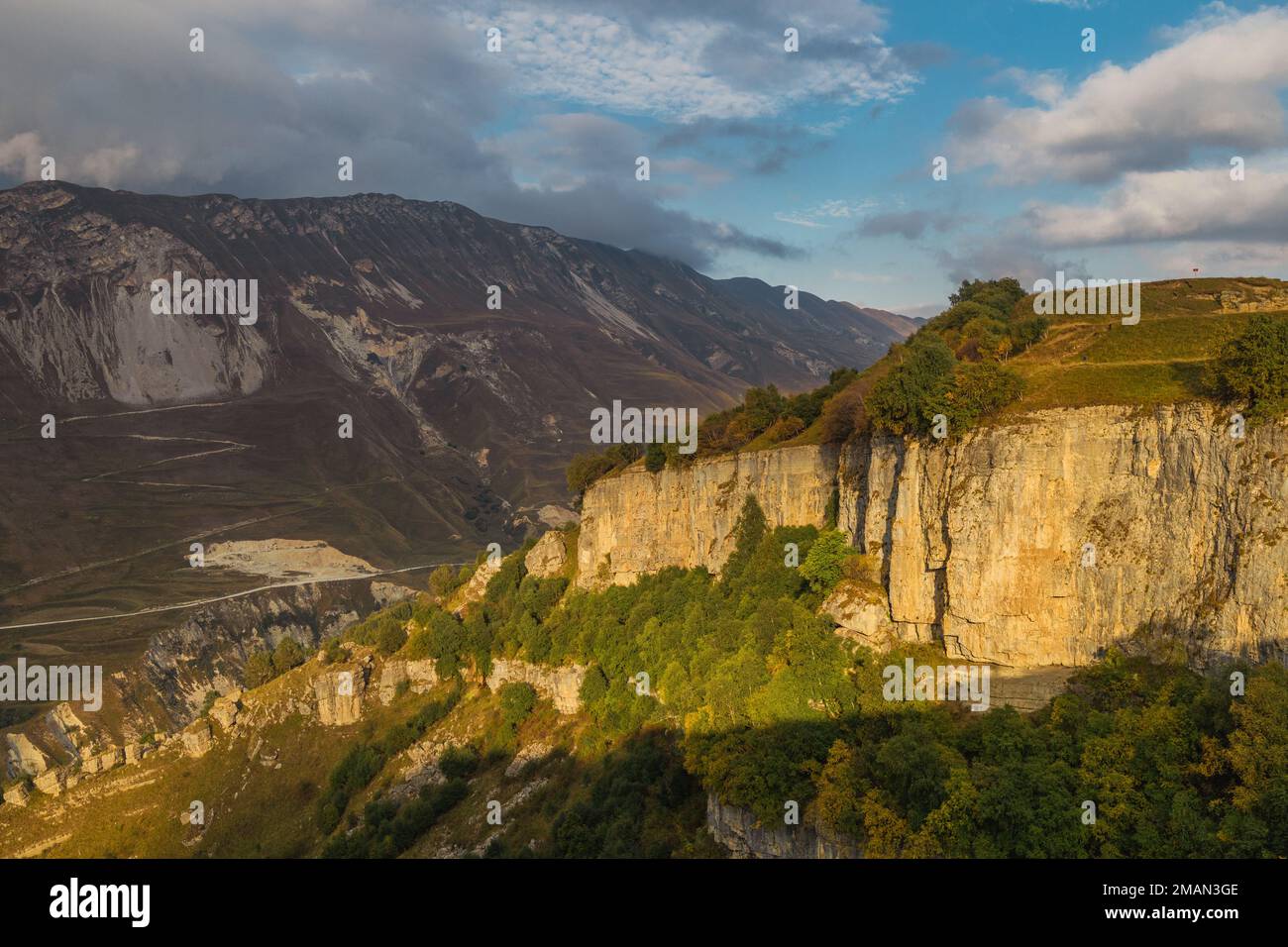 Khan waterfall. Matla nature extreme park. Caucasus scenery. Dagestan ...