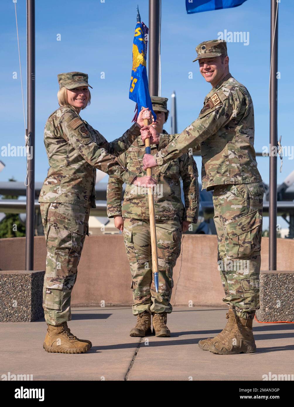 U.S. Air Force Col. Kirsten Aguilar, commander of Joint Base Elmendorf-Richardson and the 673d ...