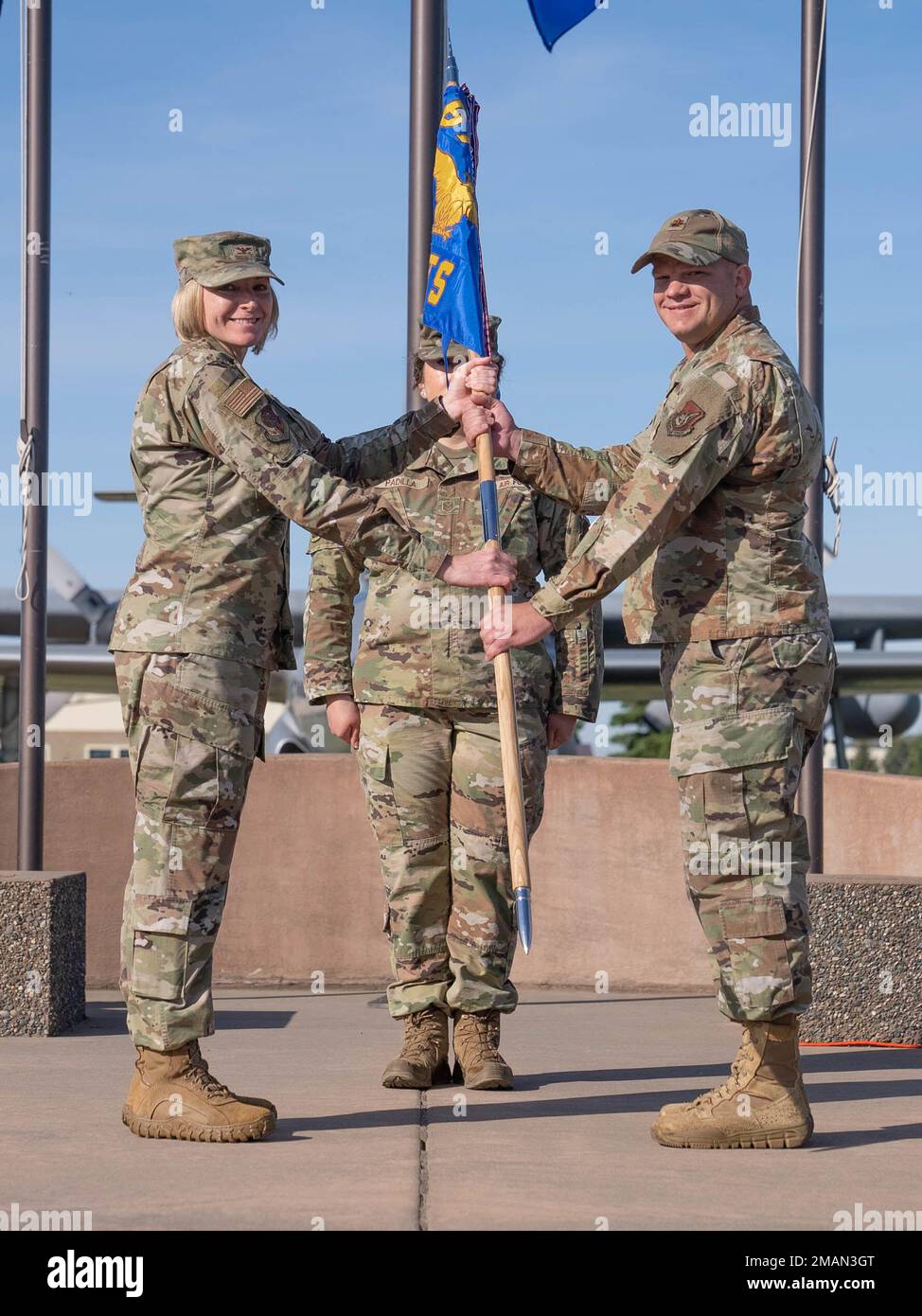 U.S. Air Force Col. Kirsten Aguilar, commander of Joint Base Elmendorf-Richardson and the 673d ...