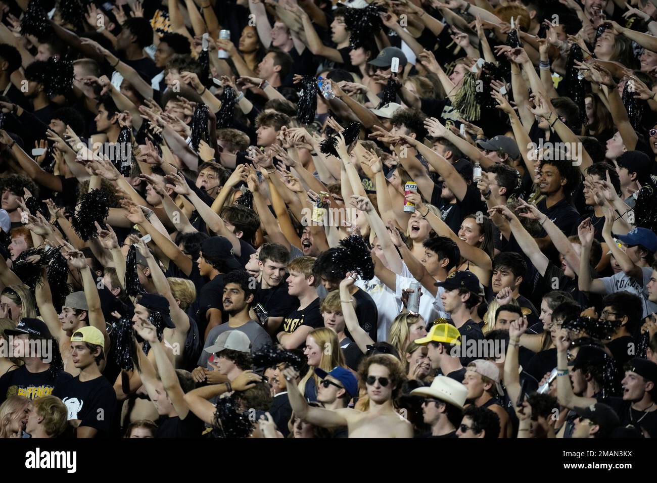 Colorado fans in the first half of an NCAA college football game ...