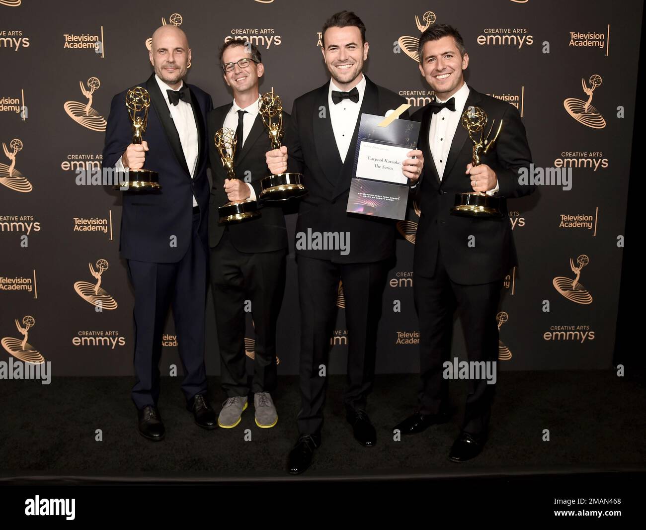 Eric Pankowski, from left, Blake Webster, Ben Winston, and David Young ...