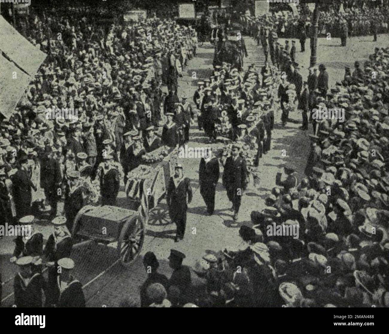 The funeral procession of John Travers Cornwell VC at Manor Park ... The funeral procession of John Travers Cornwell VC at Manor Park ...