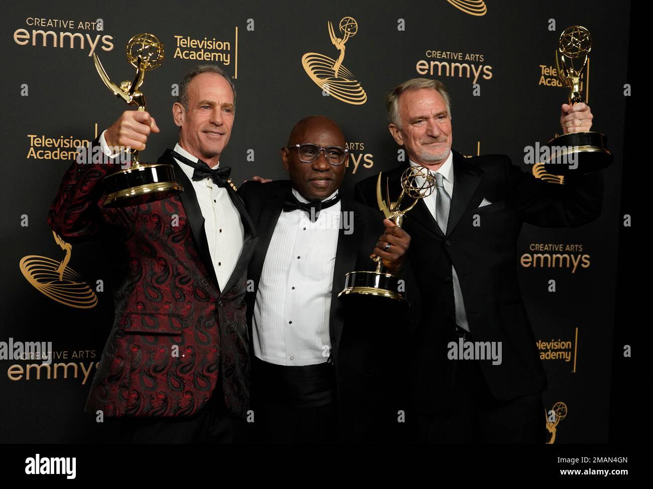 Bruce Green, from left, Allen Merriweather, and Dave Rudd pose in the ...