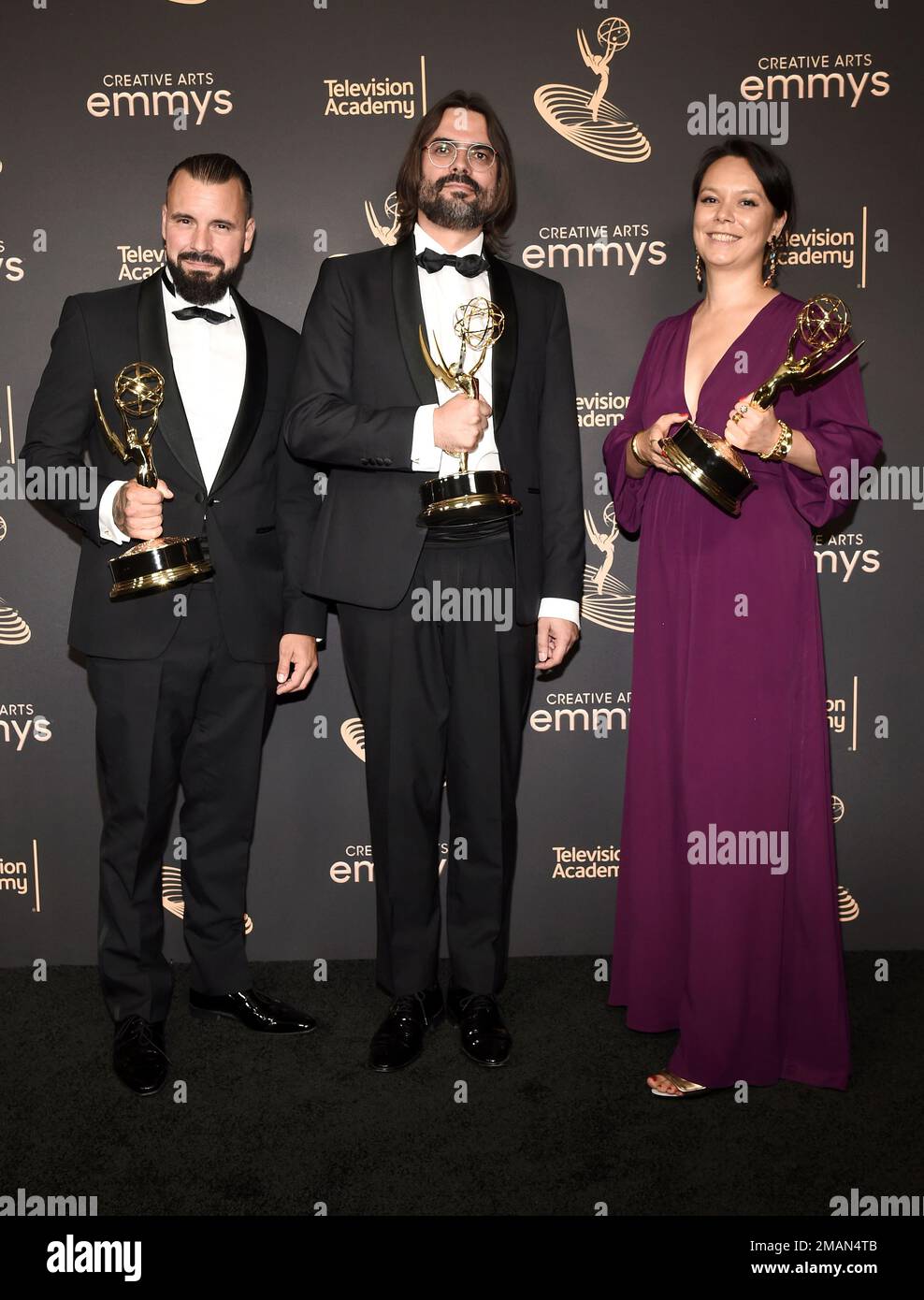 Bruno Couchinho from left, Julien Georgel and Anne-Laur-To with their ...