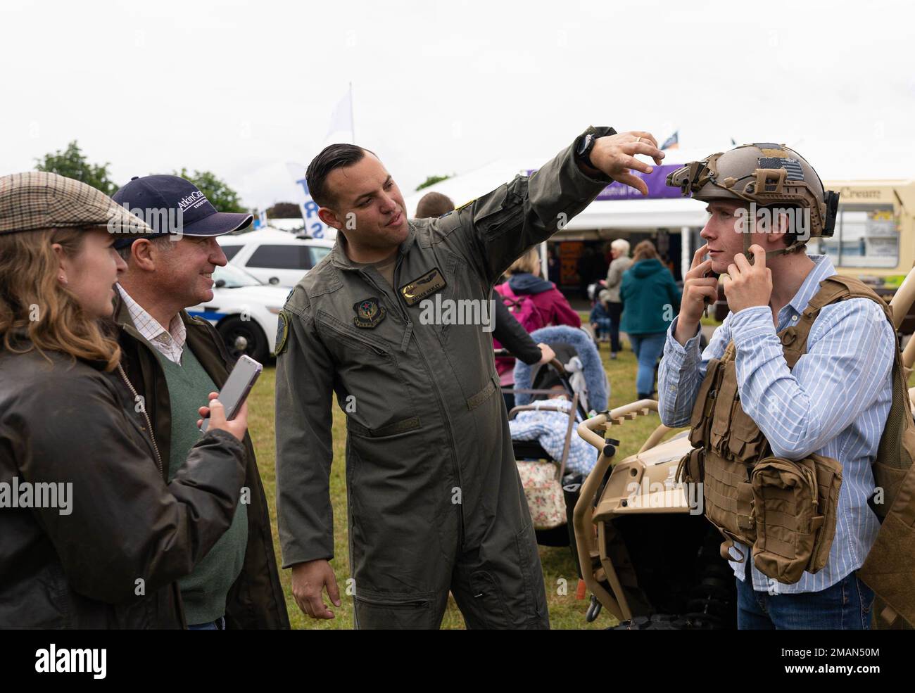 Captain Nathan Hanley with the 352nd Special Operations Wing explains ...